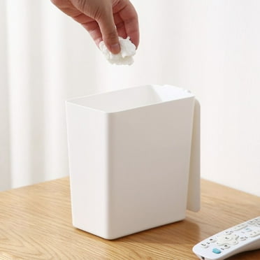 KQJQS Mini Covered Trash Can, Small Waste Basket Bin for Office ...