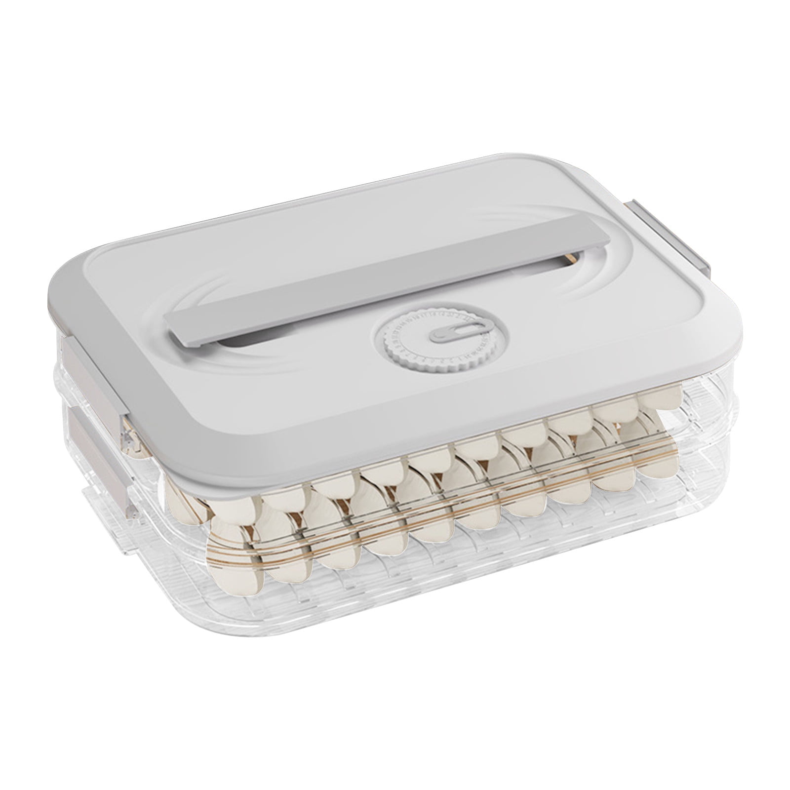 asjyhkr Dumpling Storage Box, Food Storage Containers with Lids ...