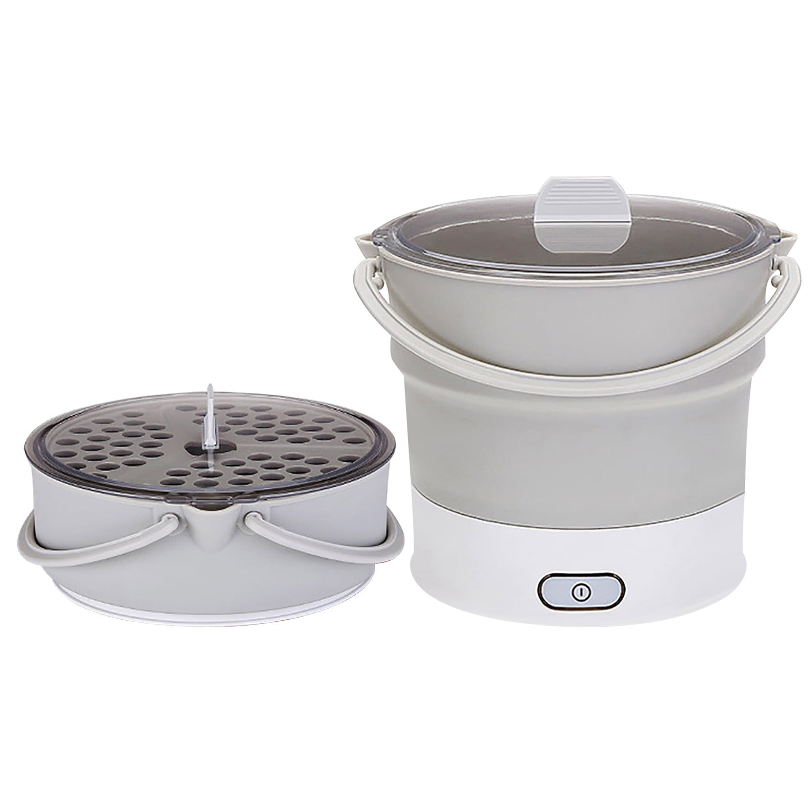 asjyhkr Foldable Electric Cooker, Mini Collapsible Heating Pot Electric ...