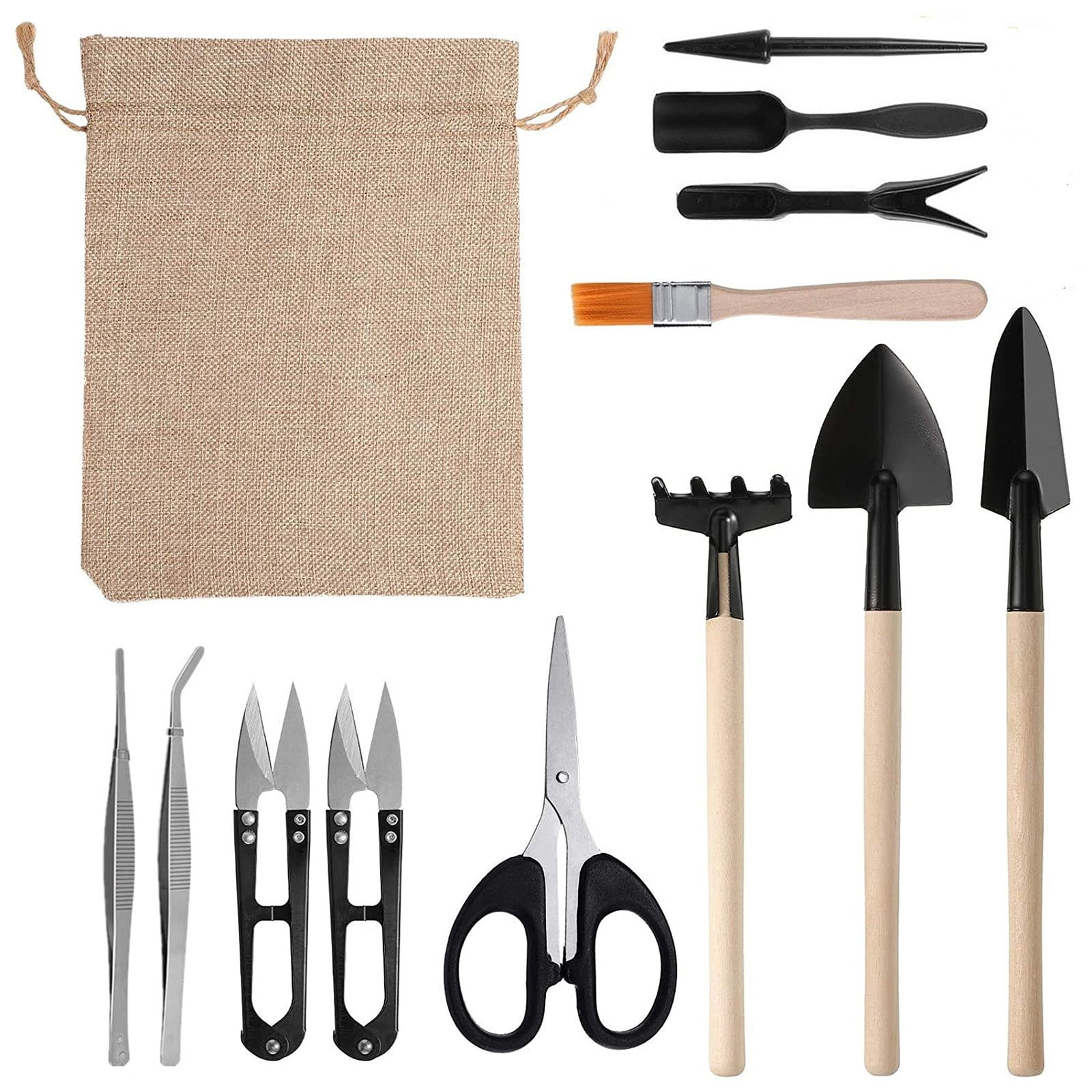 asjyhkr Gardening Tools 12Pcs Set Portable Garden Hand Tools Set ...