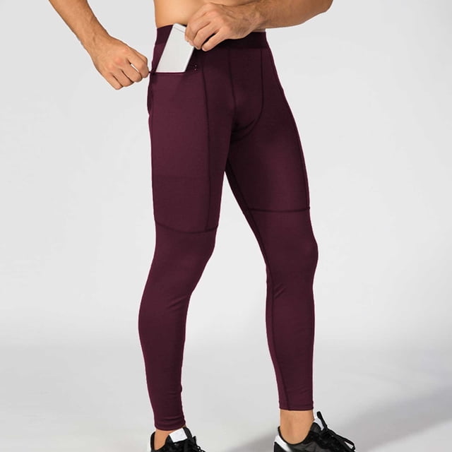 asjyhkr Mens Basketball Pants with Pockets Workout Leggings Running ...