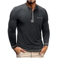 asjyhkr Mens Henley Shirts Long Sleeve Soft Casual Golf Lightweight ...