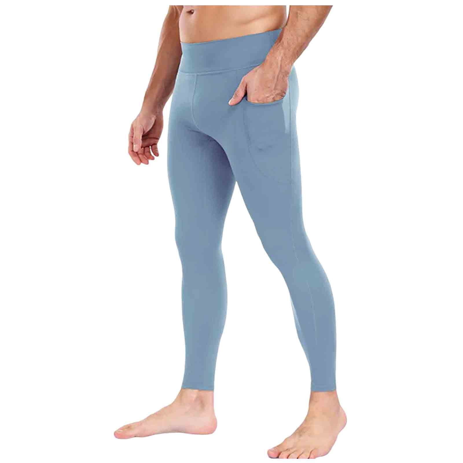 asjyhkr Mens Yoga Leggings Athletic Breathable Casual Comfy Exercise ...