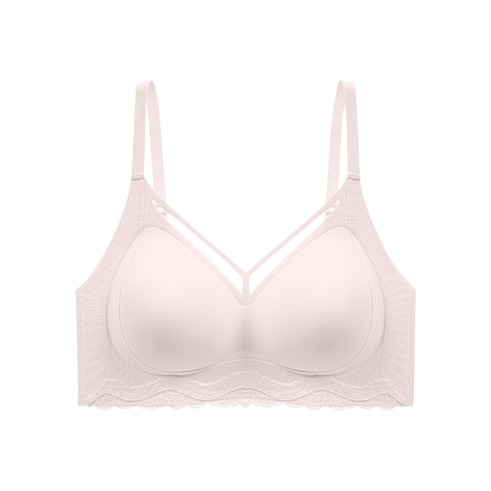 asjyhkr Padded Bras for Women Comfy Push up Supportive V Neck ...