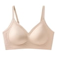 asjyhkr Padded Bras for Women Stretchy V Neck Adjust Strap Push up No ...