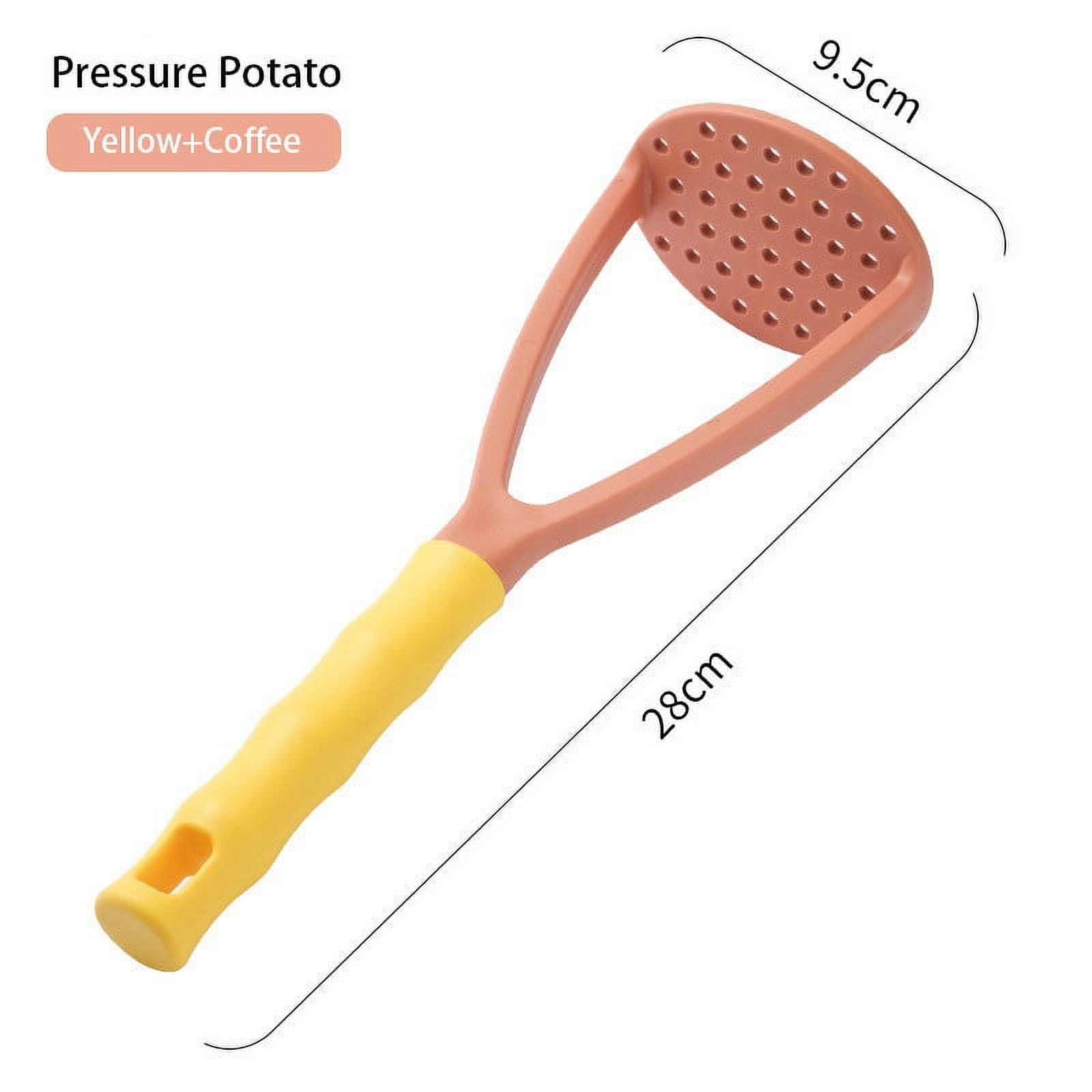 asjyhkr Potato Masher Plastic Blender Crusher with Non-stick Handle ...