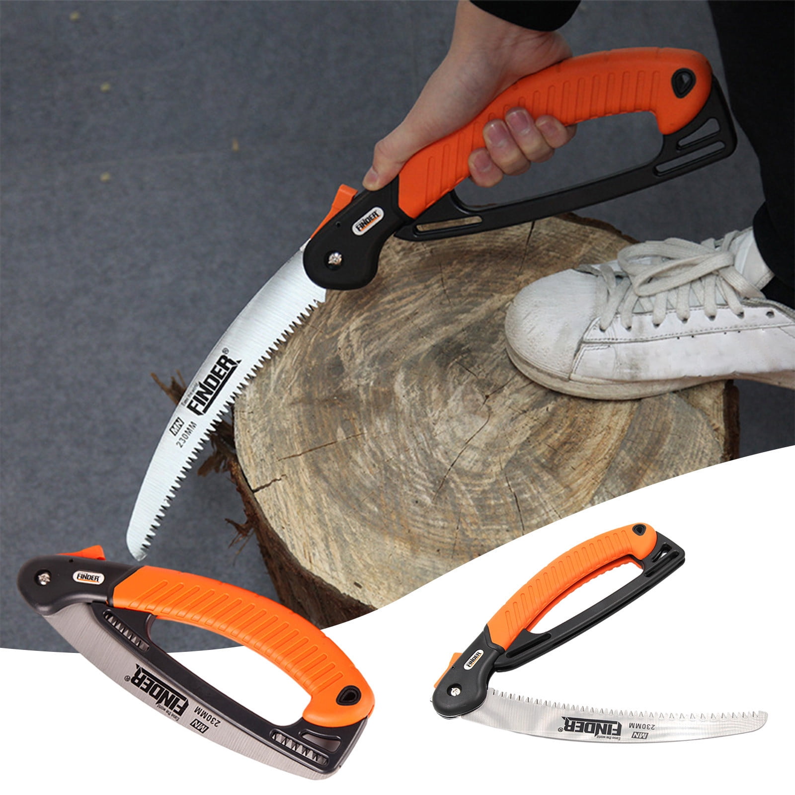 asjyhkr Pruning Saw, Folding Hand Saw With Curved Blade, Heavy Duty ...