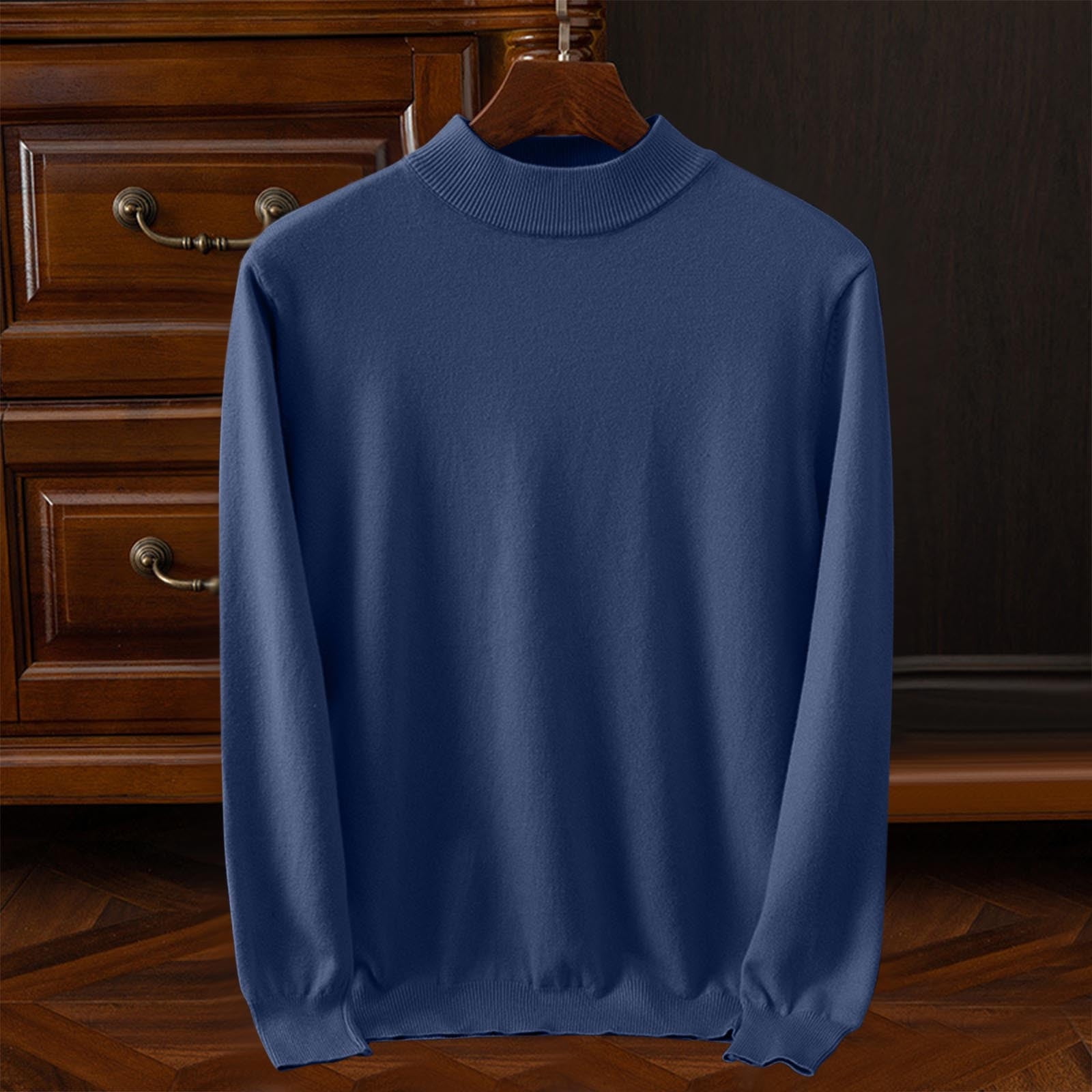 asjyhkr Sweaters for Men Knit Crew Neck Long Sleeve Pullover Casual ...