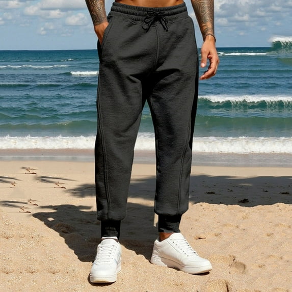 asjyhkr Sweatpants for Men Jogger Elastic Waist Drawstring Casual ...