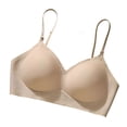 asjyhkr Womens Bras No Underwire Smoothing Soft Support V Neck Push up ...