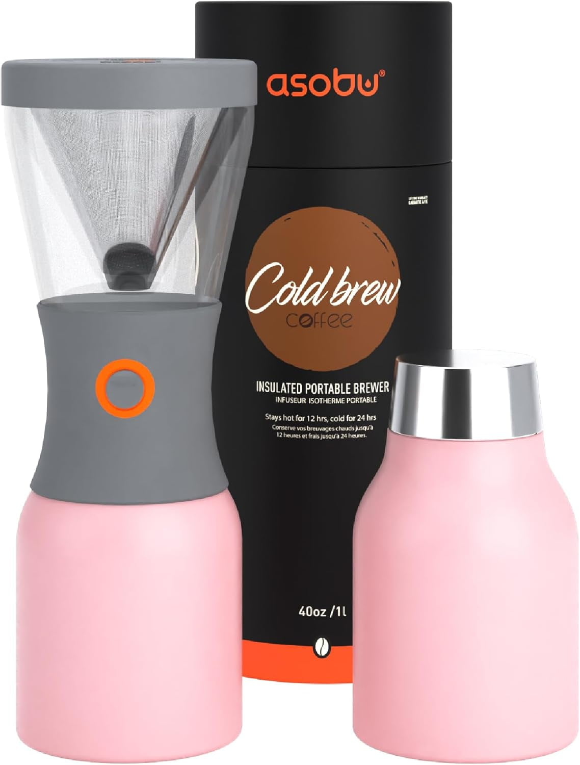 asobu Coldbrew Portable Cold Brew Coffee Maker With a Vacuum Insulated ...