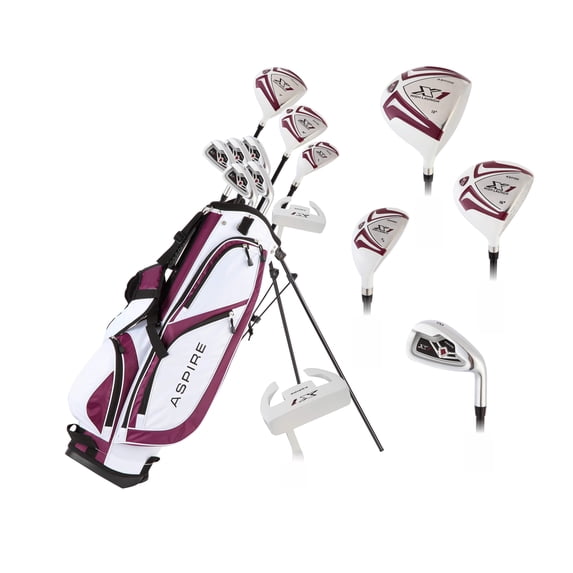 Aspire X1 Ladies Golf Club Set - Driver, Fairway, Hybrid, 6-PW Irons ...