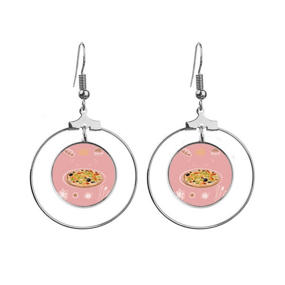 assorted italy tomato foods pizza earrings dangle hoop jewelry drop ...