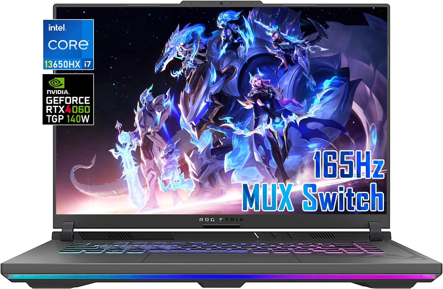asus ROG Strix G16 (2023) Gaming Laptop, 16:10 FHD 165 Hz, 13th Gen ...