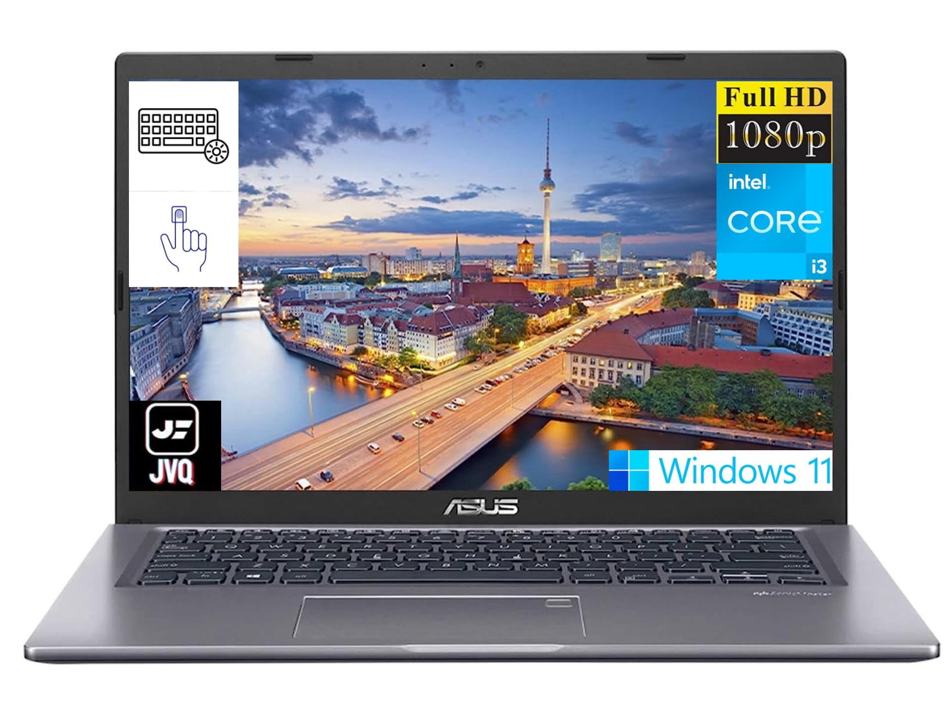 asus VivoBook 14 Slim Laptop Computer, 14" IPS FHD Display, Intel Core ...