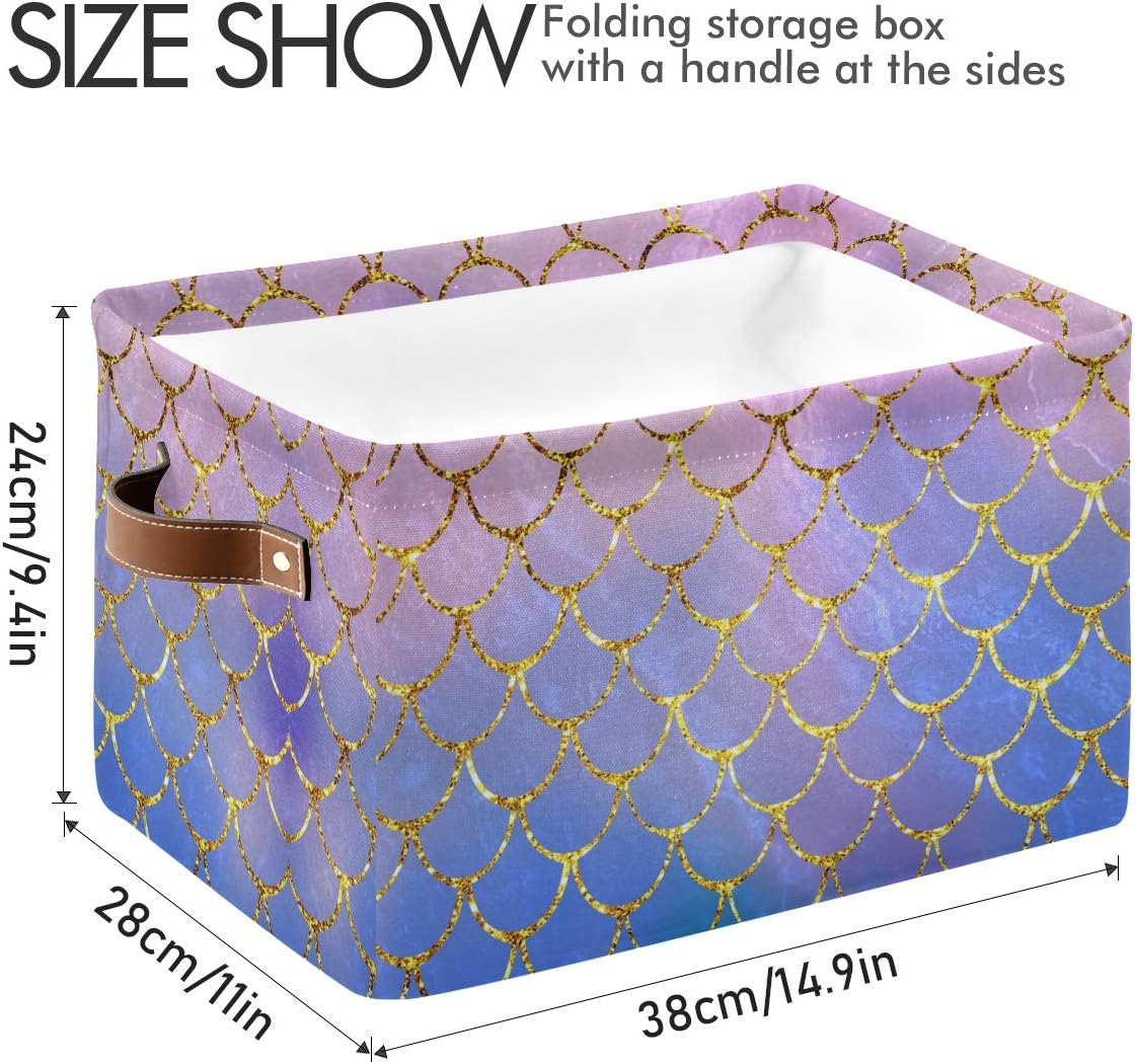 asxcyuikl Rectangular Storage Bin Cute Black Cats Basket with Handles ...