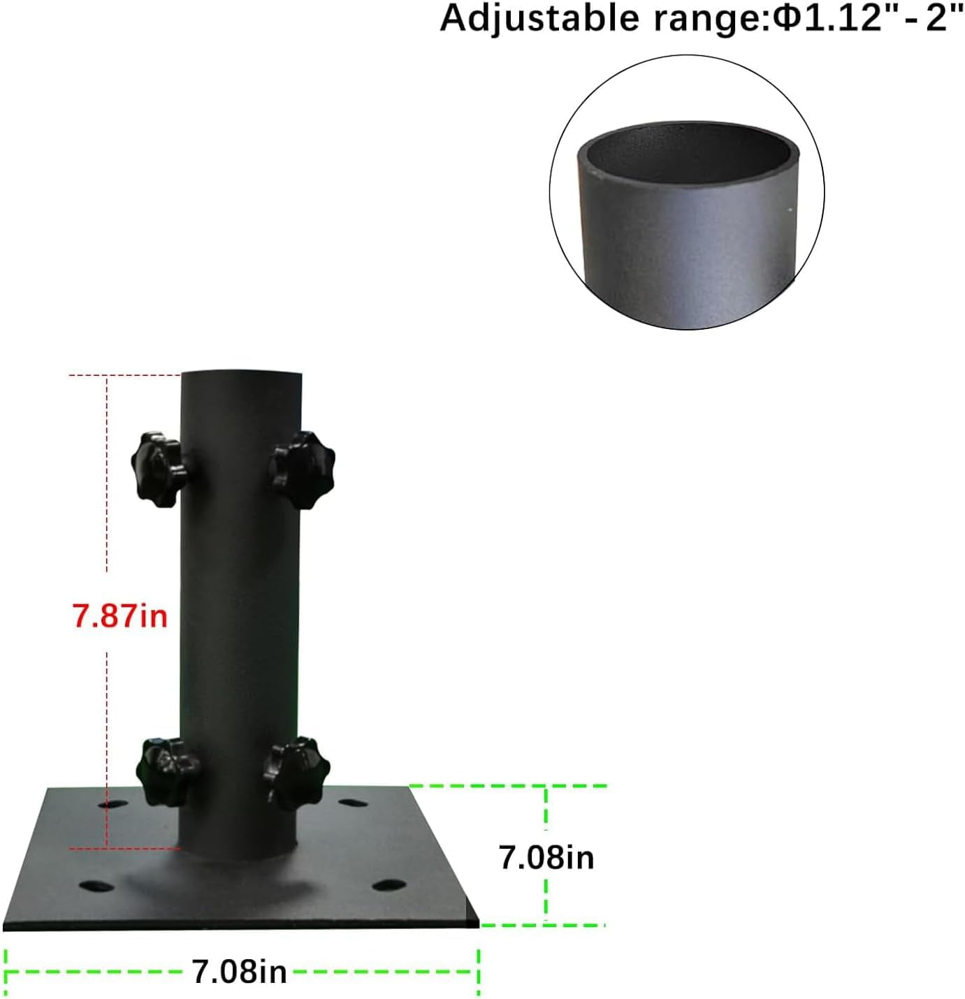 asxcyuikl Stand for Φ1.2''-Φ2.2'' Pole Lawn Design with Ground Spike ...