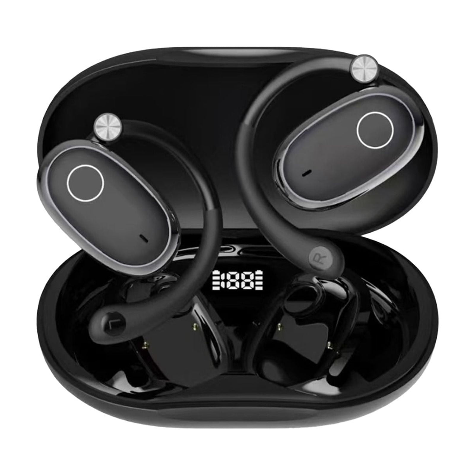 asxite Bluetooth Earbuds,Hanging Ear Type Large Capacity Built-in Battery Low Latency True ...