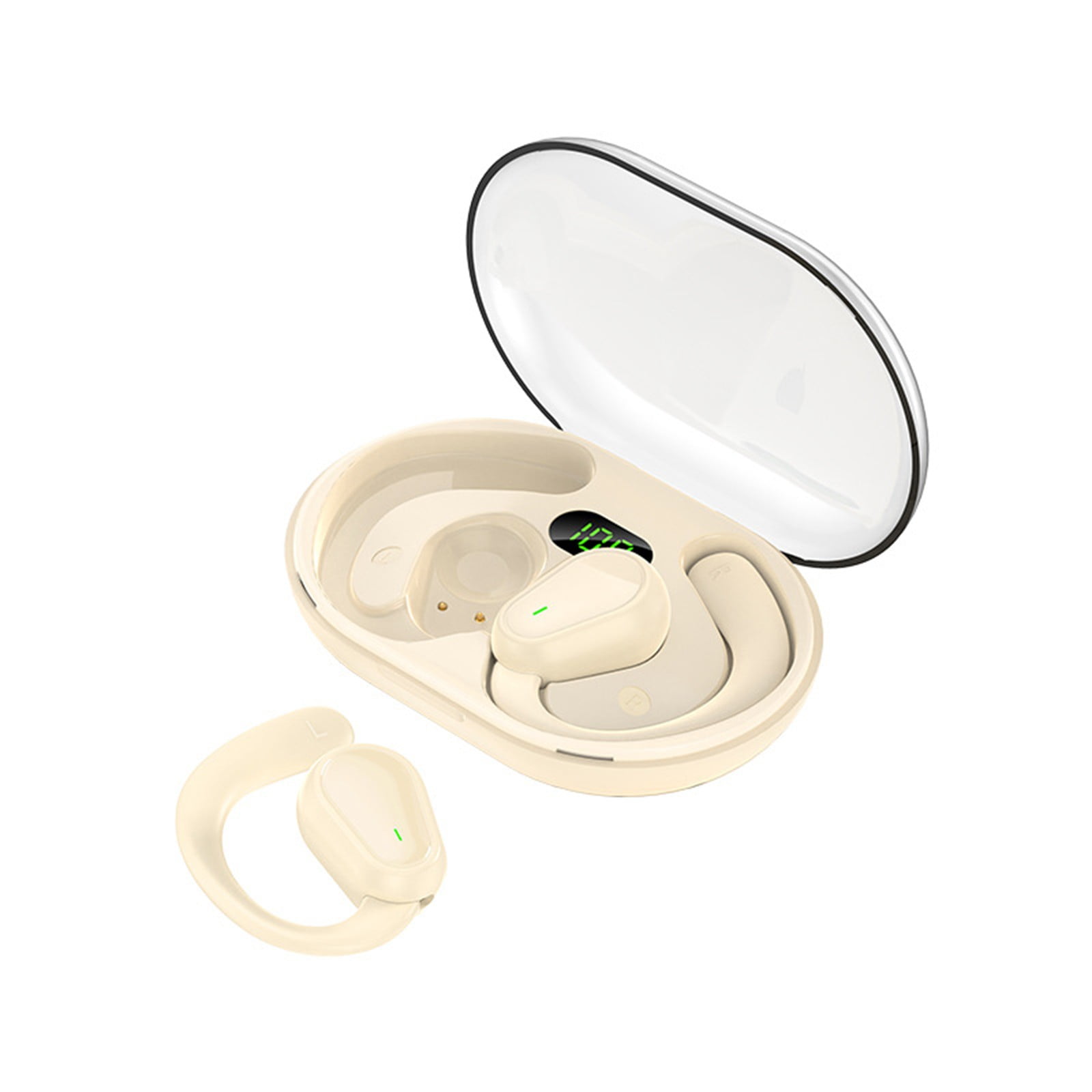 asxite Wireless Earbuds,Bluetooth 5.3 Earless Smart Digital Display ...