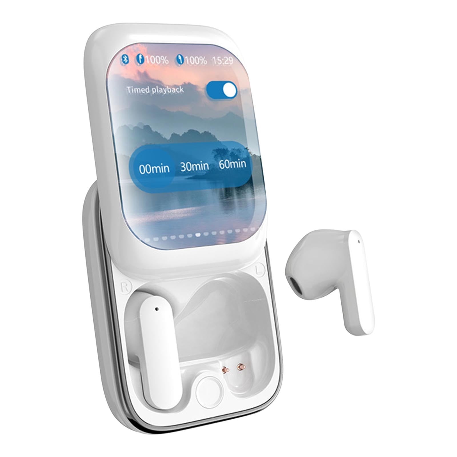 asxite Wireless Earbuds,Bluetooth Headset HD Display Screen Noise ...