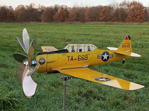 at-6 Airplane Windwheel; Propeller Turns When Windy; Stainless Steel ...