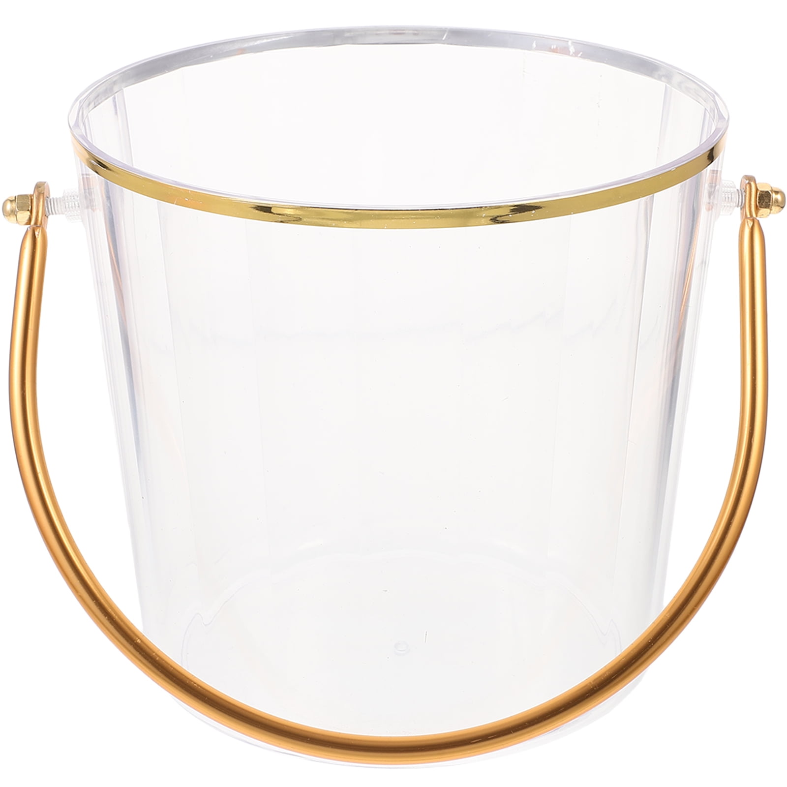 at Home Bar Accessories Transparent Ice Bucket Household Picnic Drink ...