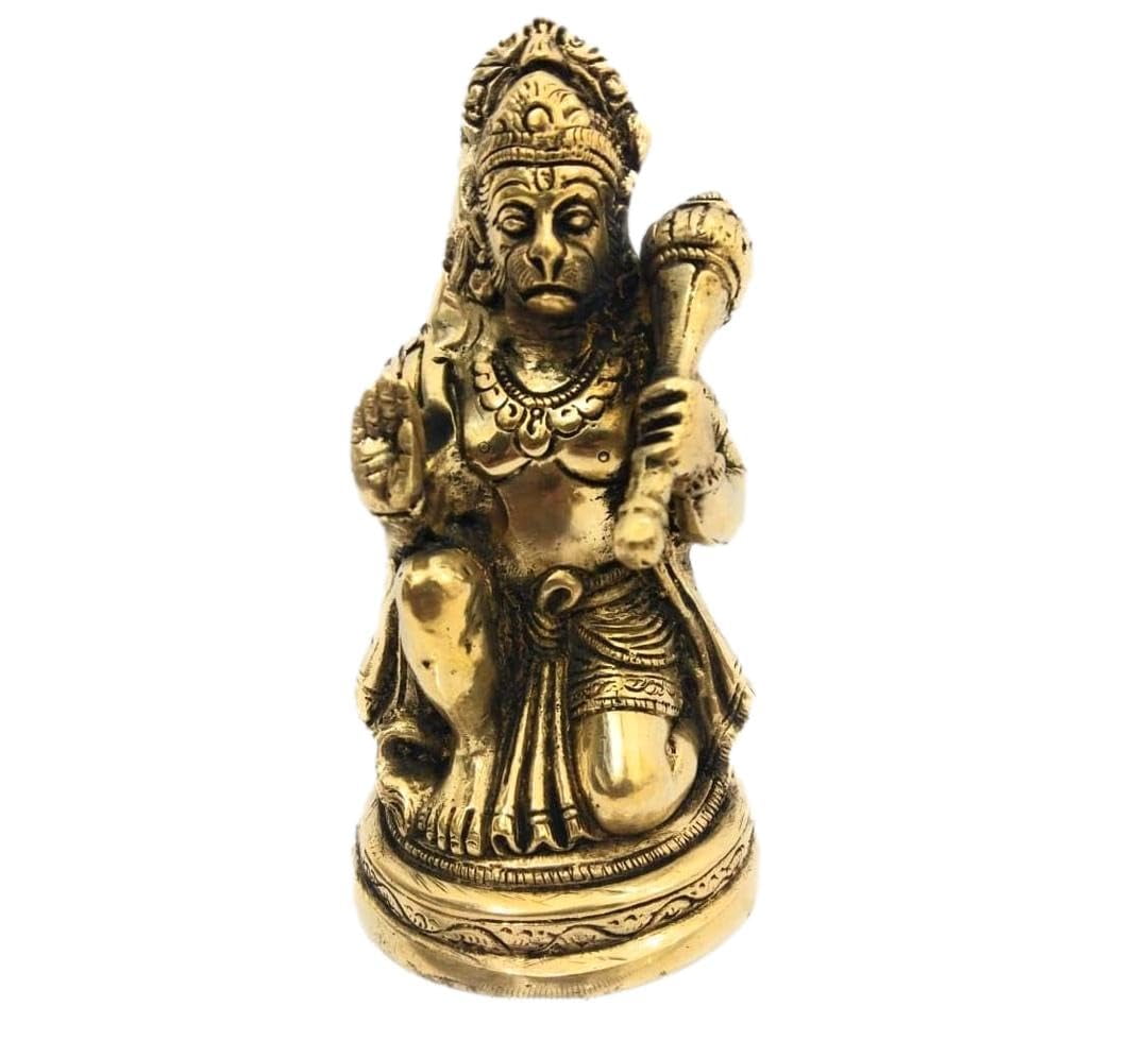 athizay Hanuman Statues Brasss Idols Bajrangbali Metal Statue for Home ...