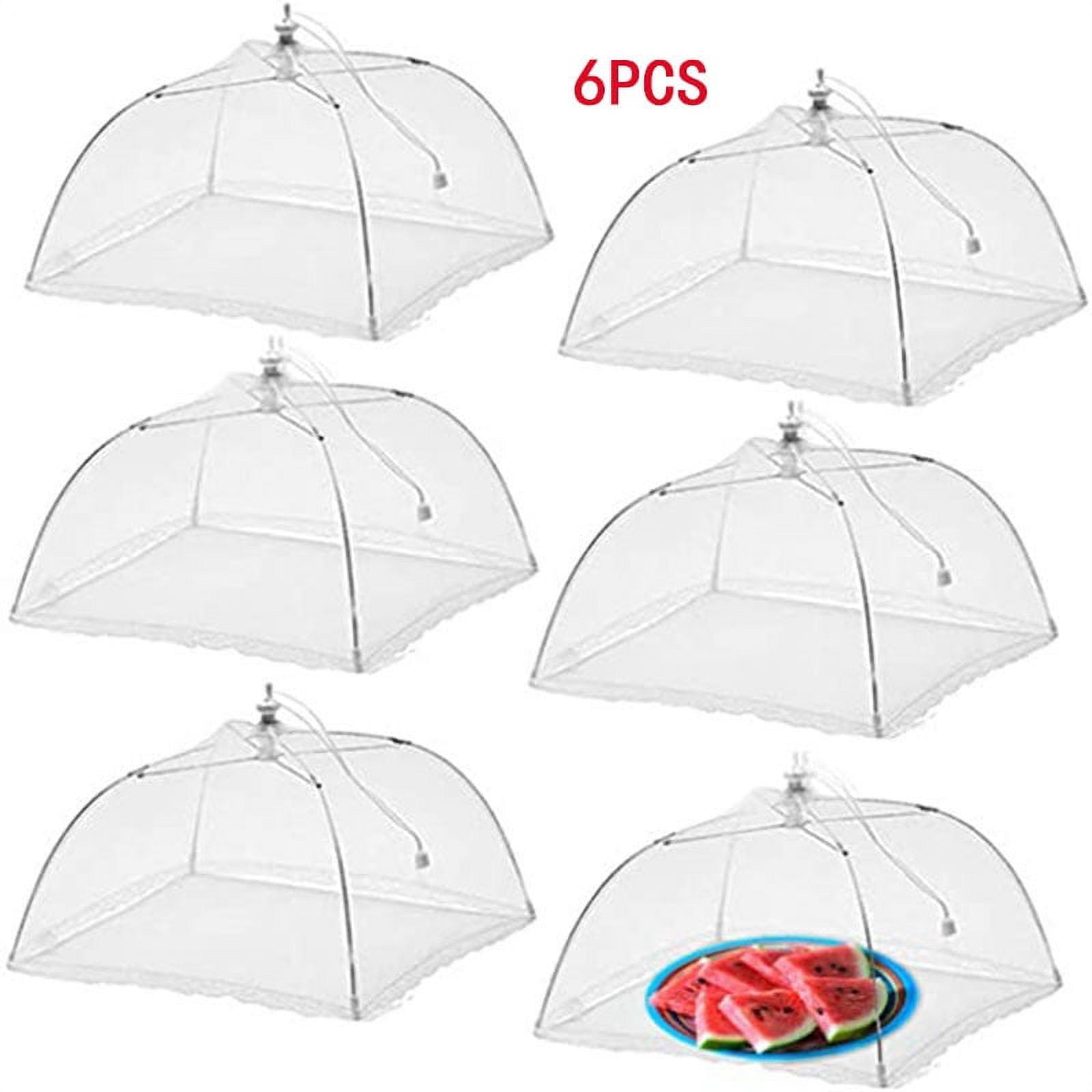 atopo 6 Pack 17"X 17" Outdoor Picnic Food Nets, Metal Umbrella Mesh ...