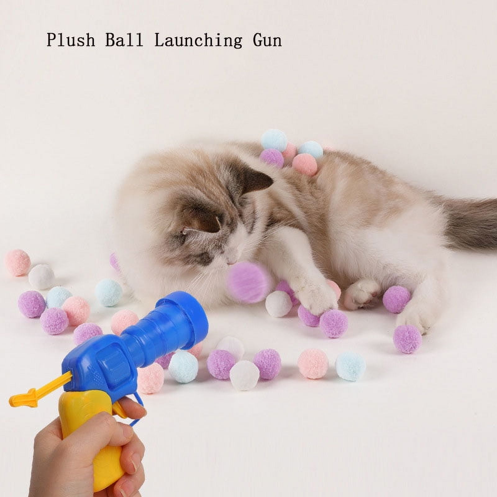 atopo Cat Ball Launcher 100Pcs Cat Toy Balls and 3 Pinballs Cat Toys ...
