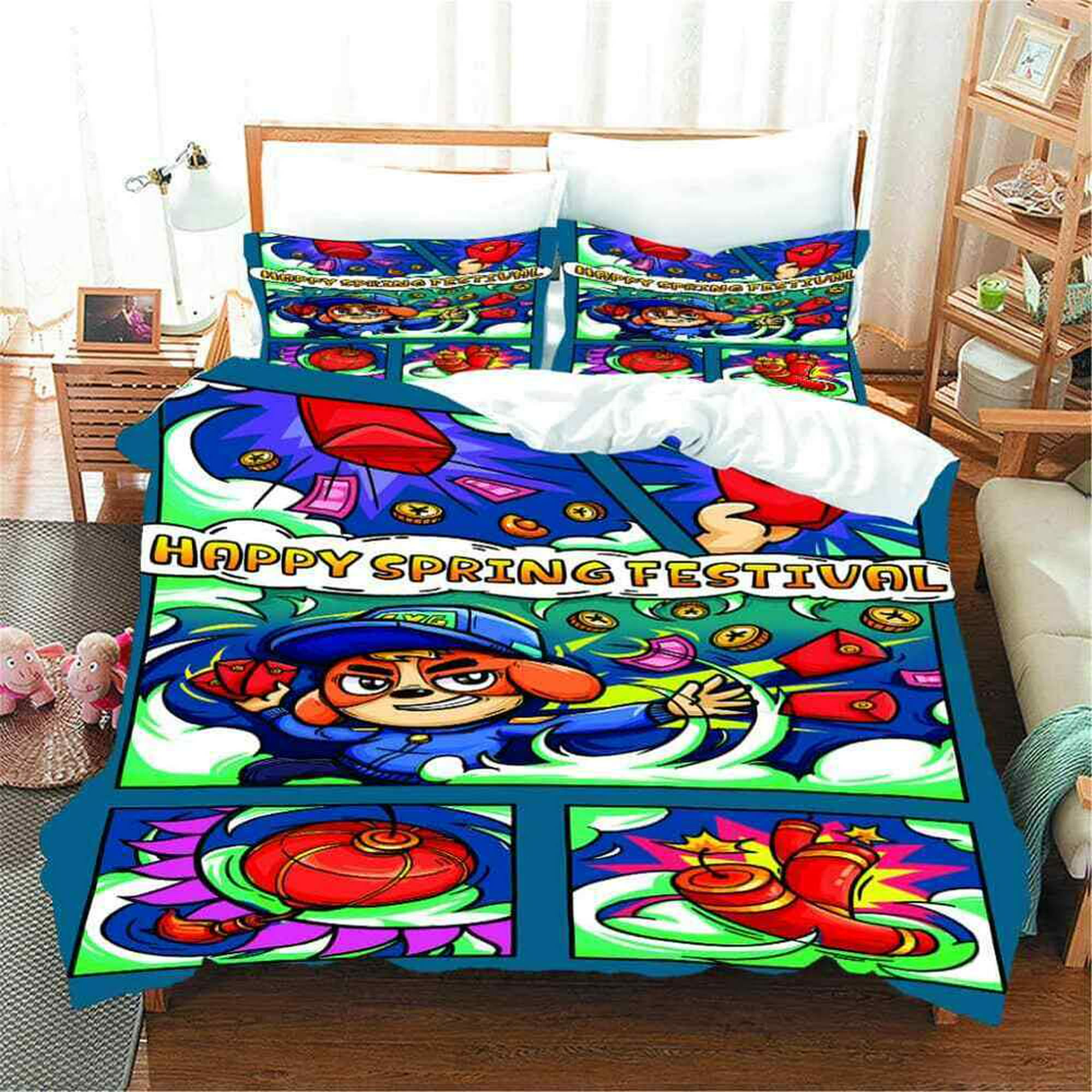 attractive red packet 3D Print Duvet Quilt Covers Pillow Case Bedding ...