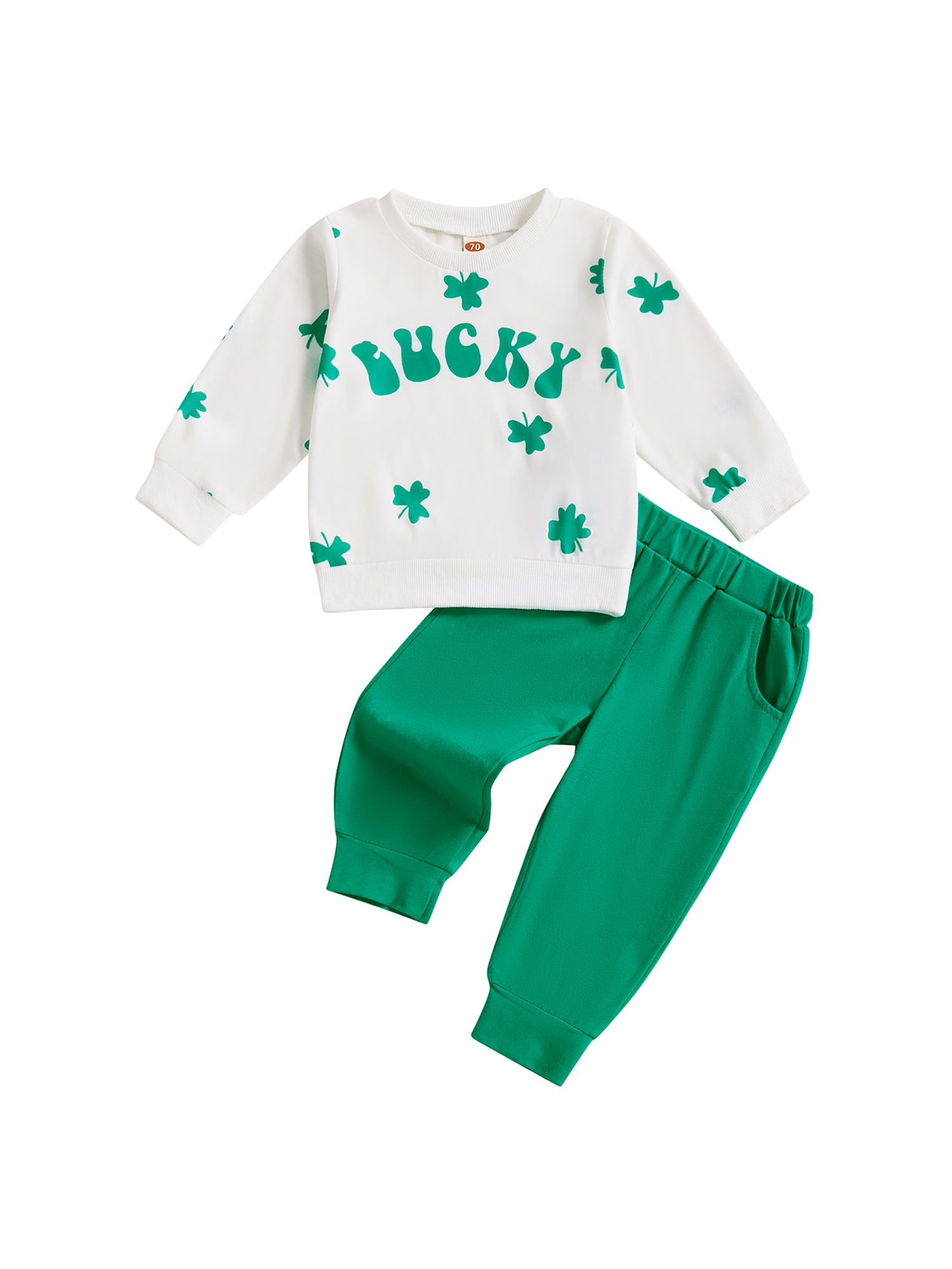 aturustex Baby Irish Day Costume Toddler Girls Boys 2Pcs Tracksuits ...
