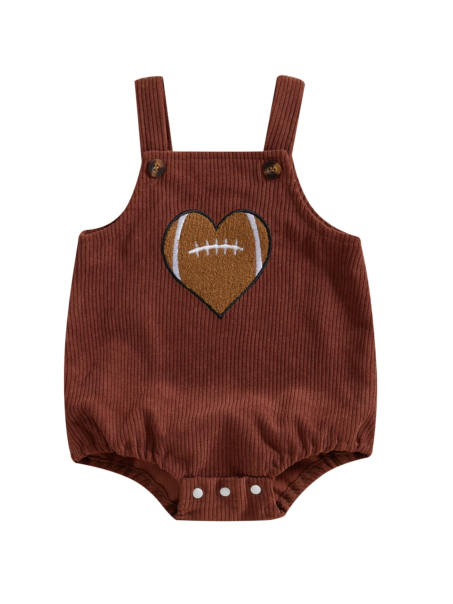 aturustex Infant Baby Girl Football Corduroy Overalls 0-12M Newborn ...