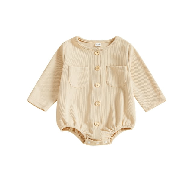 aturustex Infant Baby Girls Boys Basic Rompers 0 3M 6M 12M 18M Newborn ...