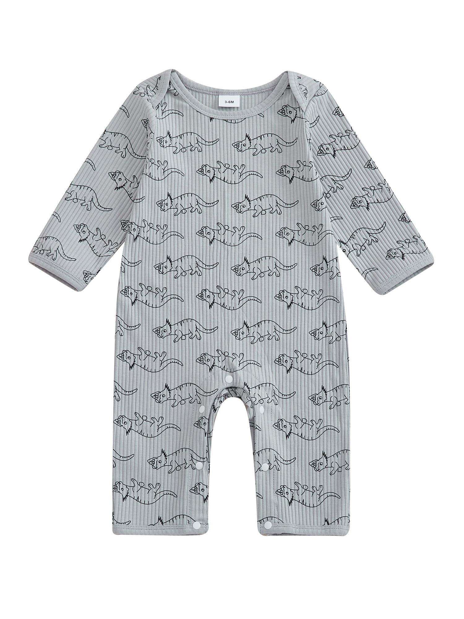 aturustex Infant Boy Girl One piece Ribbed Romper 0-12M Newborn ...