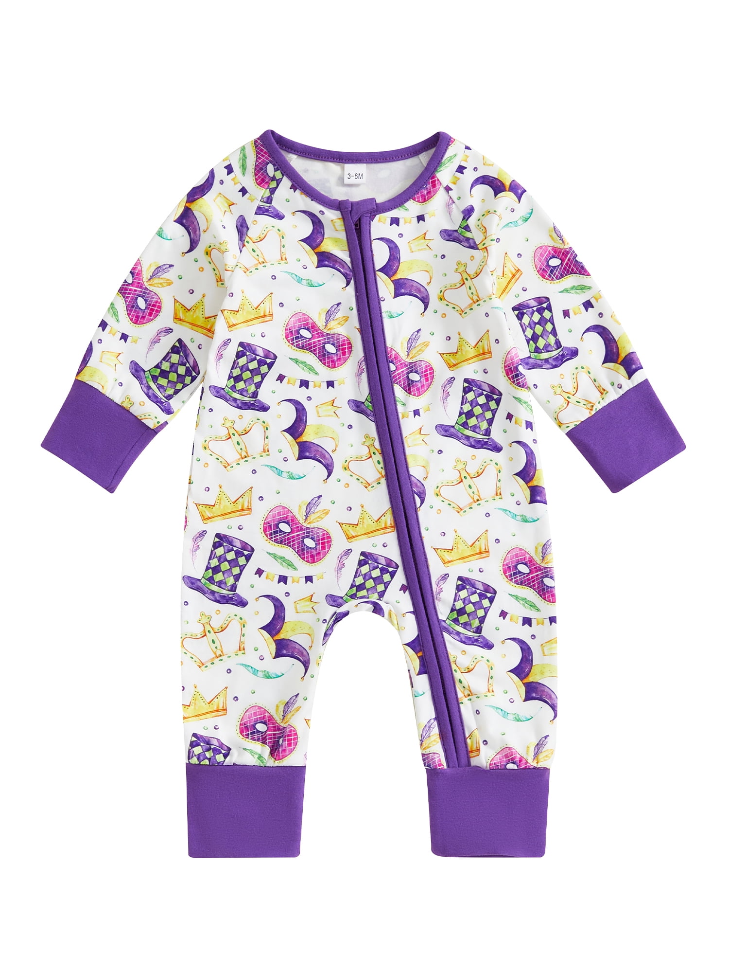 aturustex Infant Boys Girls Carnival Zipper Jumpsuit 0 3M 6M 12M ...