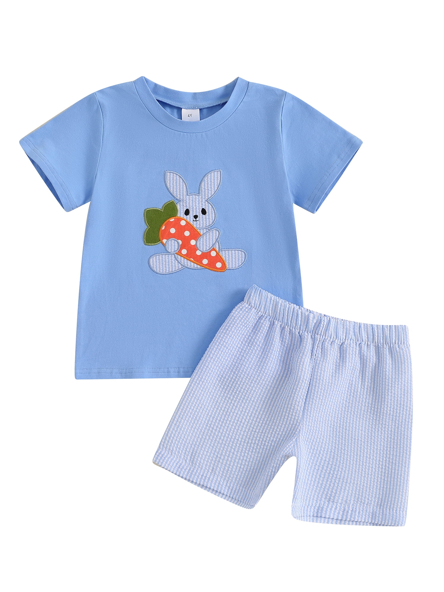 aturustex Little Boys 2pcs Easter Shorts Outfits 3T-6T Toddler Baby ...