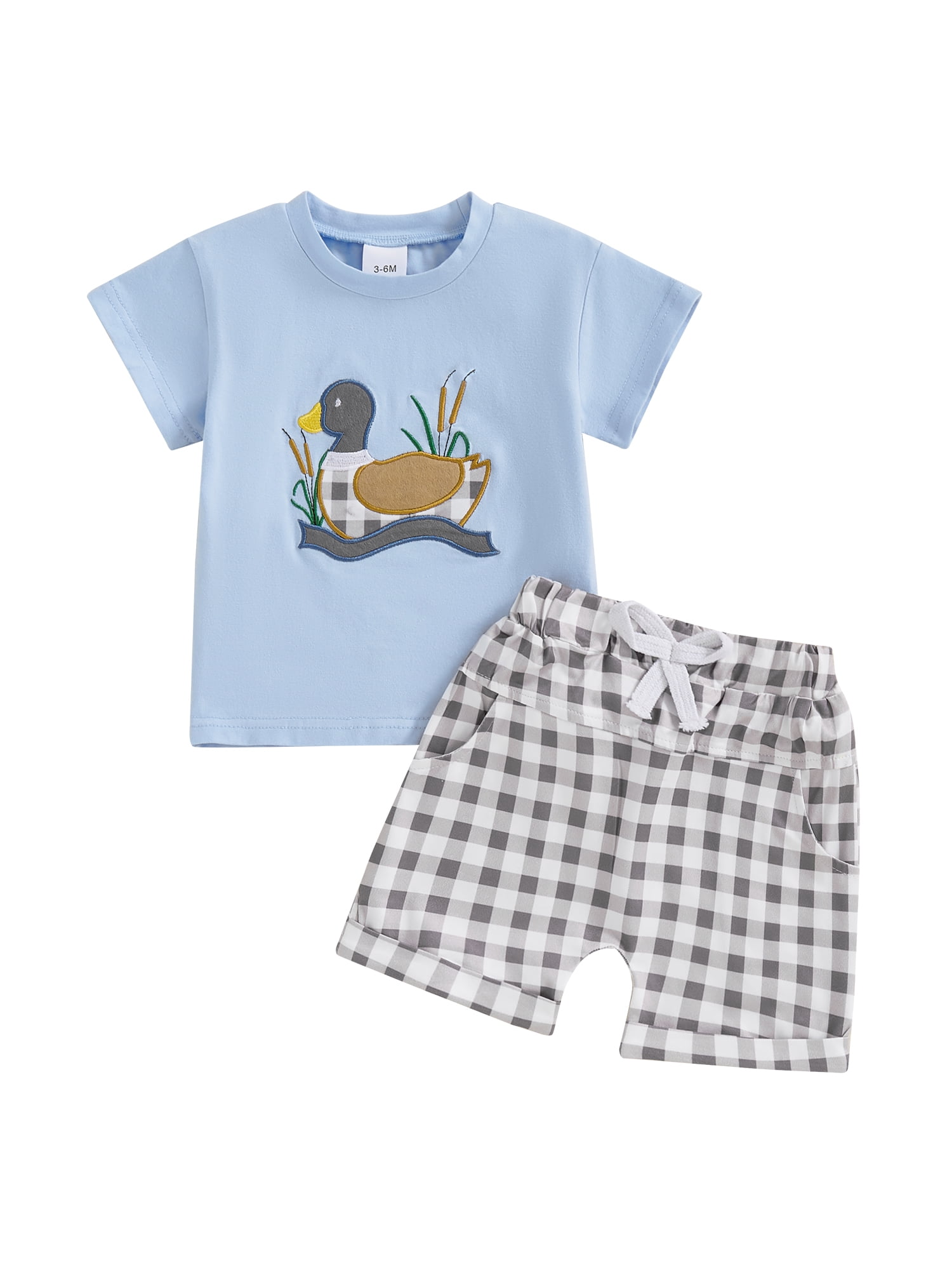 aturustex Little Boys Duck Shorts Outfit 3M 6M 12M 18M 2T 3T Toddler ...