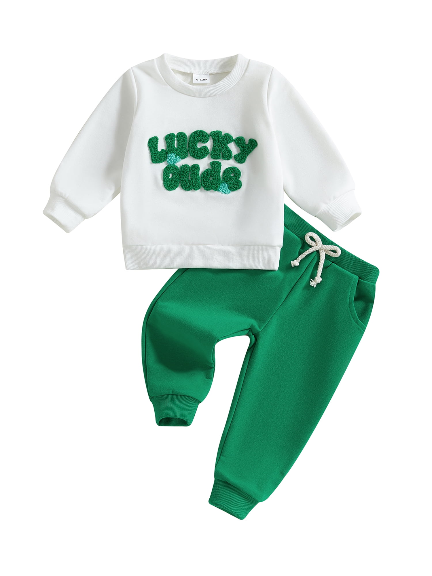 aturustex Little Boys Girls 2Pcs Irish Tracksuit Outfits 3M 6M 12M 18M ...