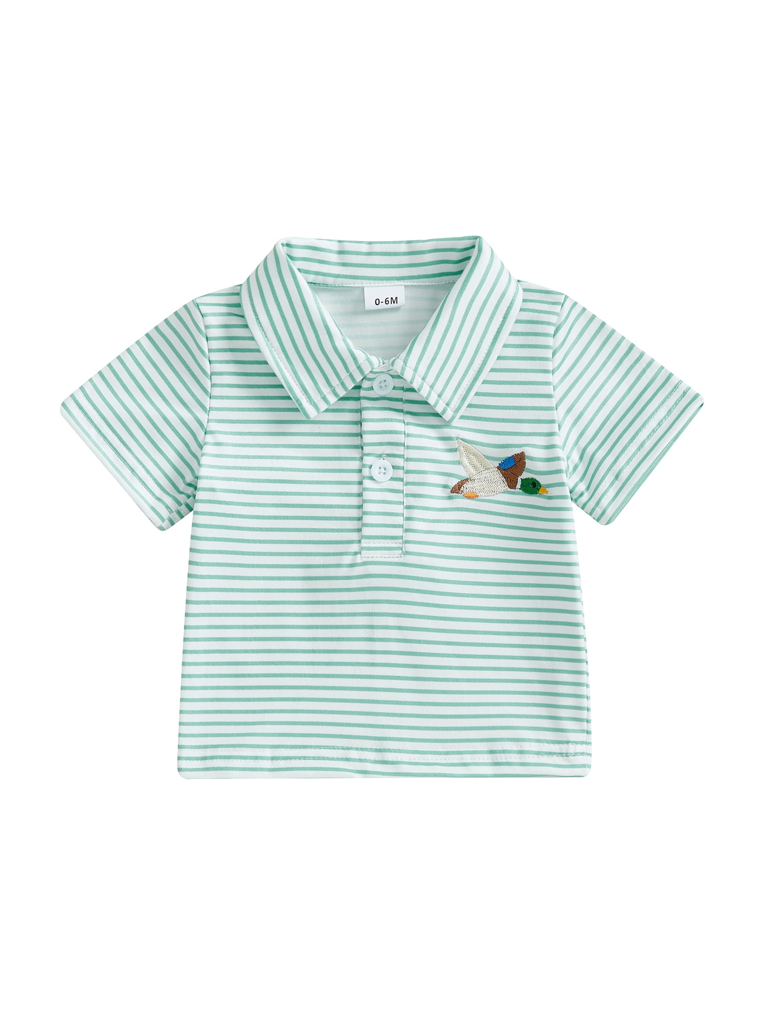 aturustex Little Boys Girls Classic Stripe T-shirts 0 6M 12M 18M 2T 3T Toddler Baby Duck ...