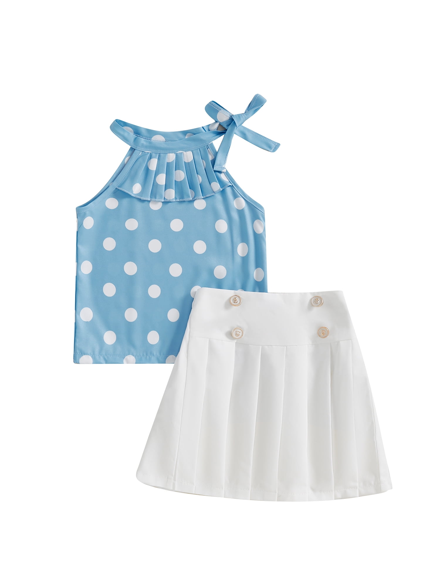 aturustex Little Girl 2Pcs Casual Skirt Outfits 2T-6T Toddler Baby ...