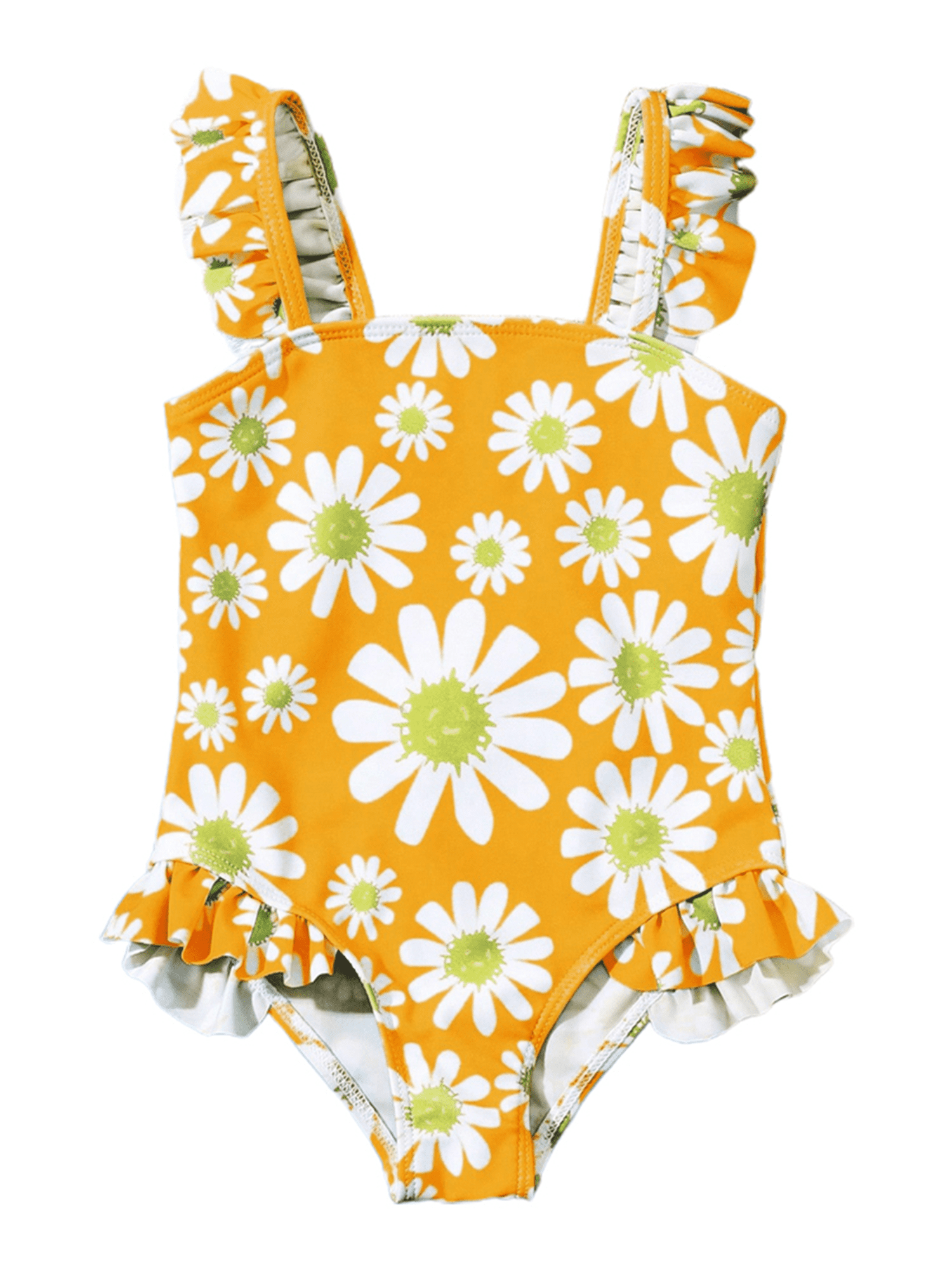 aturustex Little Girl Overalls Swimsuit Outfits Toddler Daisy Print ...