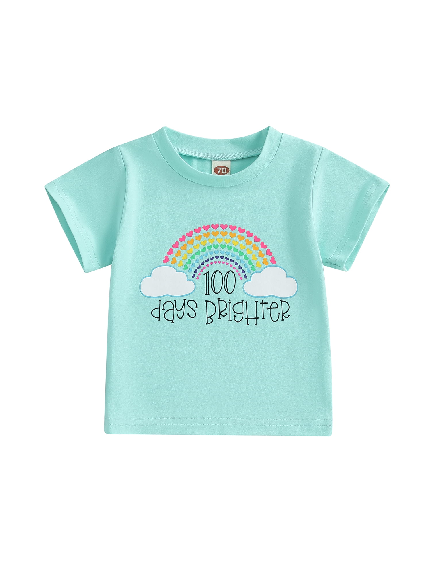 aturustex Little Girl Summer Casual T-shirt 3T-9T Toddler Baby Short ...
