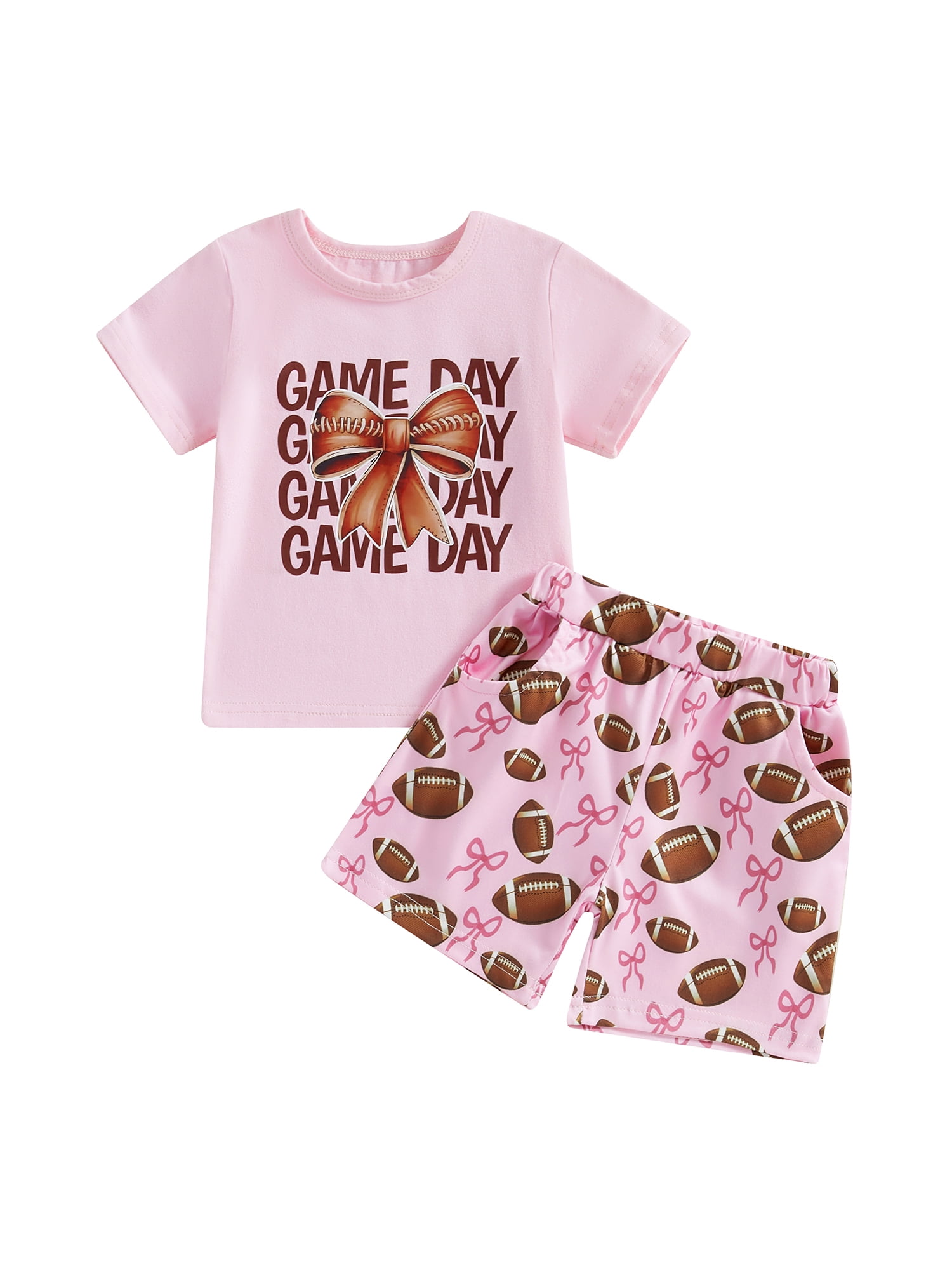 aturustex Little Girls 2Pcs Summer Casual Outfits 3M 6M 12M 18M 2T 3T 4T 5T Toddler Baby Cute ...