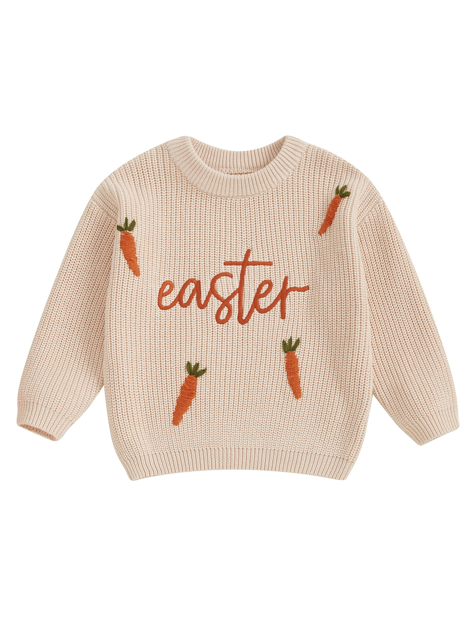 aturustex Little Girls Boys Easter Cozy Knit Sweater 3T-6T Toddler Long ...