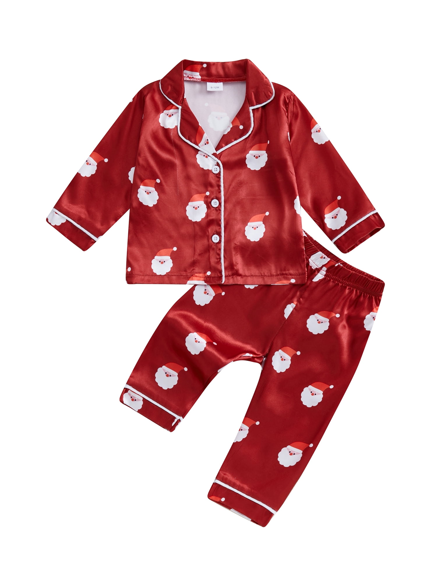 aturustex Little Girls Christmas Pajamas Set 9M 12M 18M 2T 3T 4T 5T Toddler Long Sleeve Santa ...