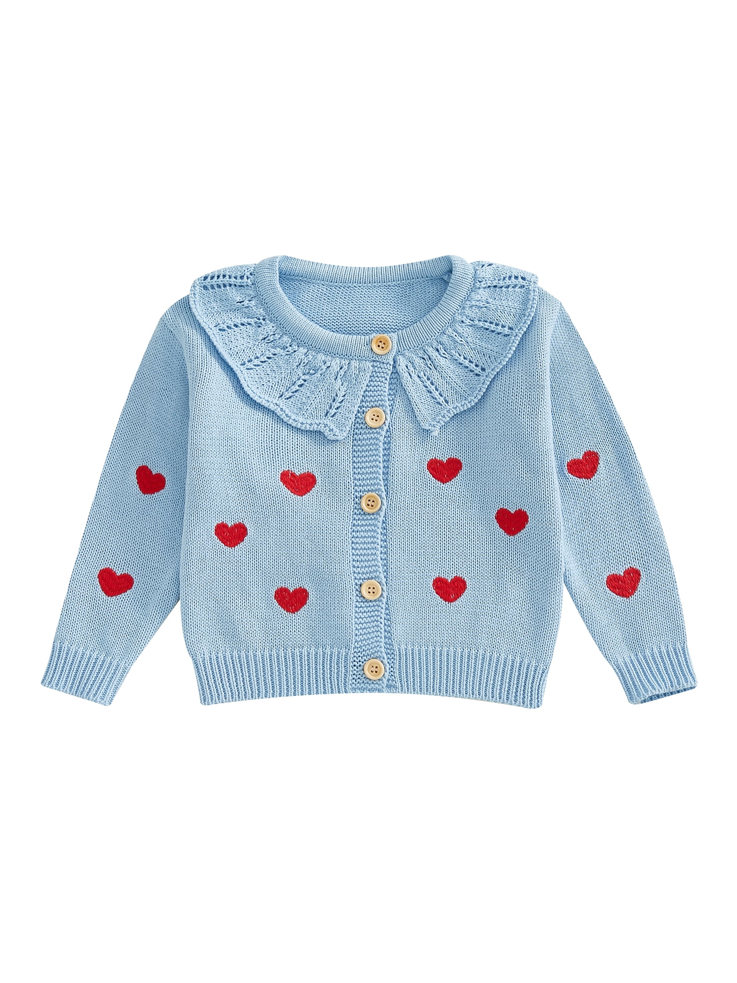 aturustex Little Girls Cozy Sweater Cardigan 0-5T Toddler Baby Long ...