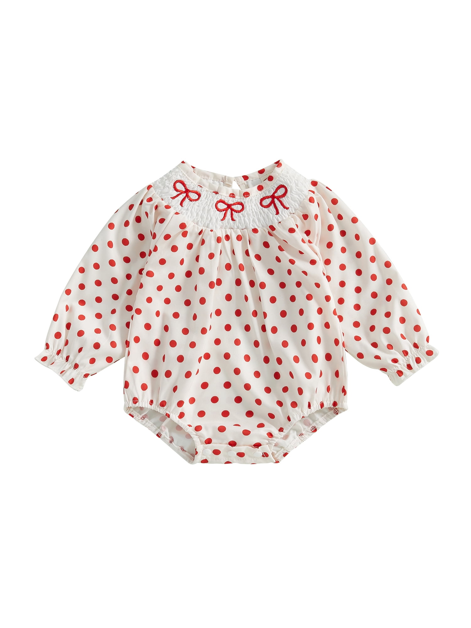 aturustex Toddler Baby Girl Bubble Romper 0 3M 6M 12M 18M Infant Dot ...