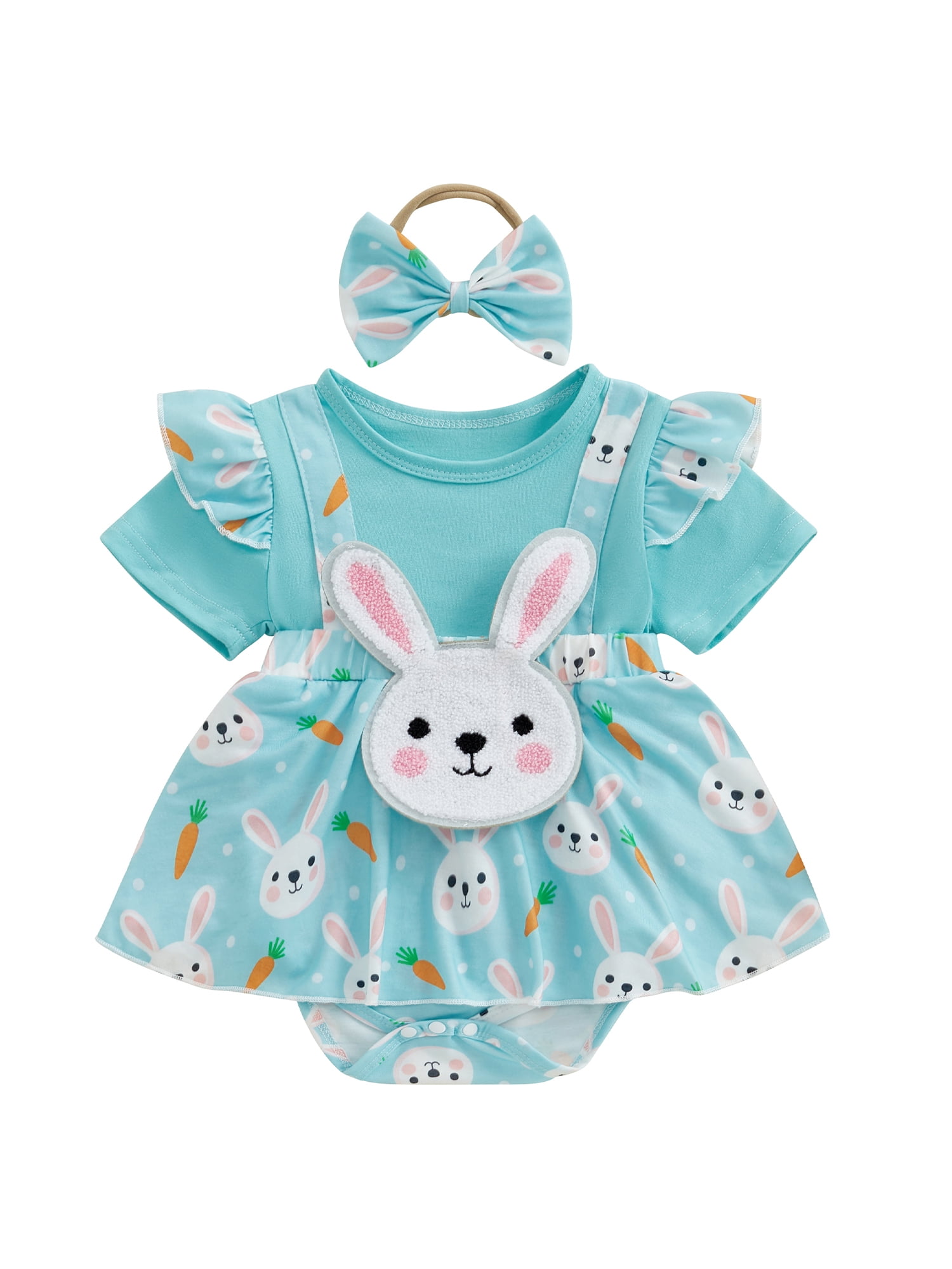 aturustex Toddler Baby Girl Easter Romper Dress 0 3M 6M 9M 12M 18M ...
