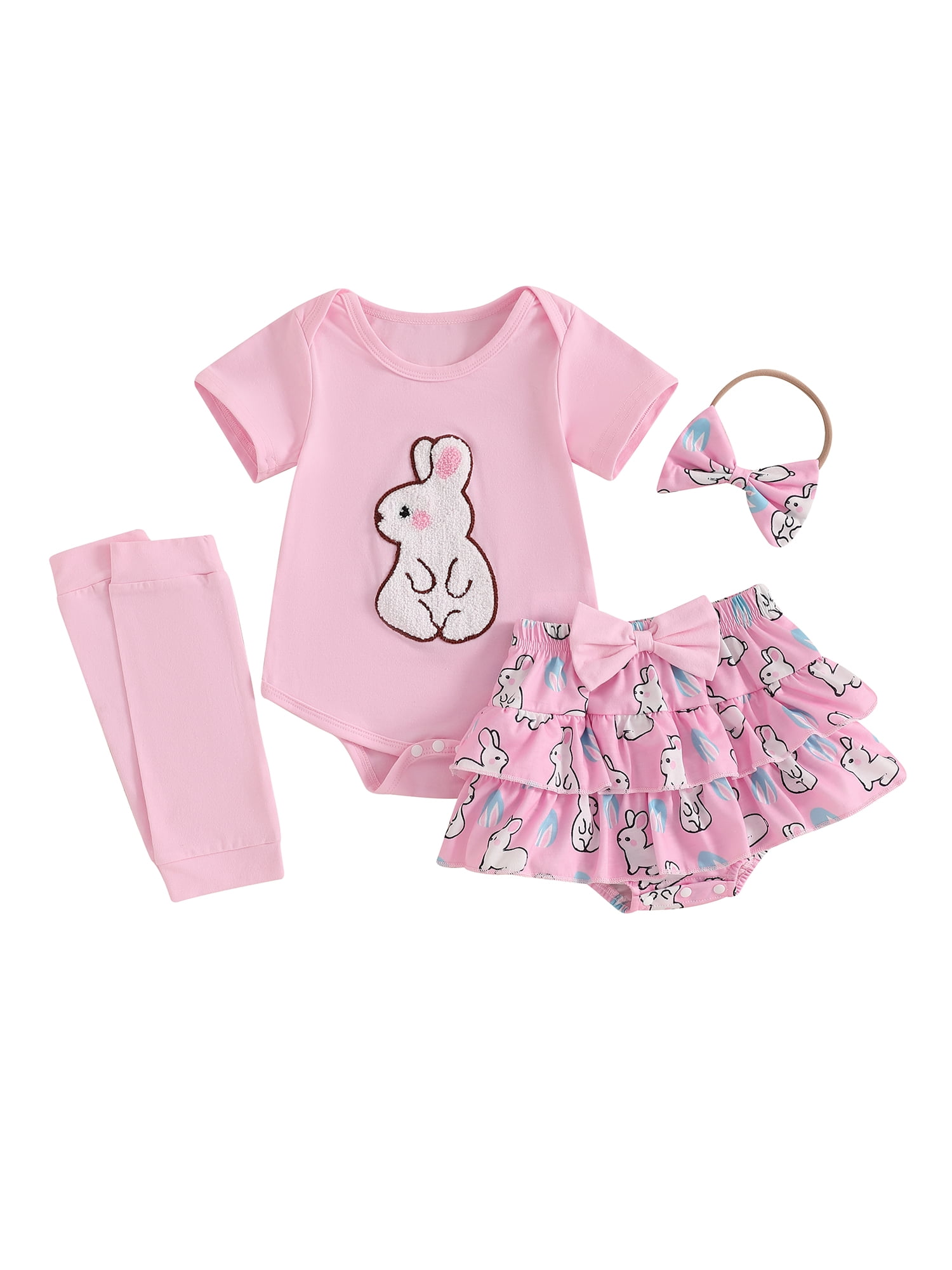 aturustex Toddler Baby Girl Easter Rompers Outfits 0 3M 6M 12M 18M ...