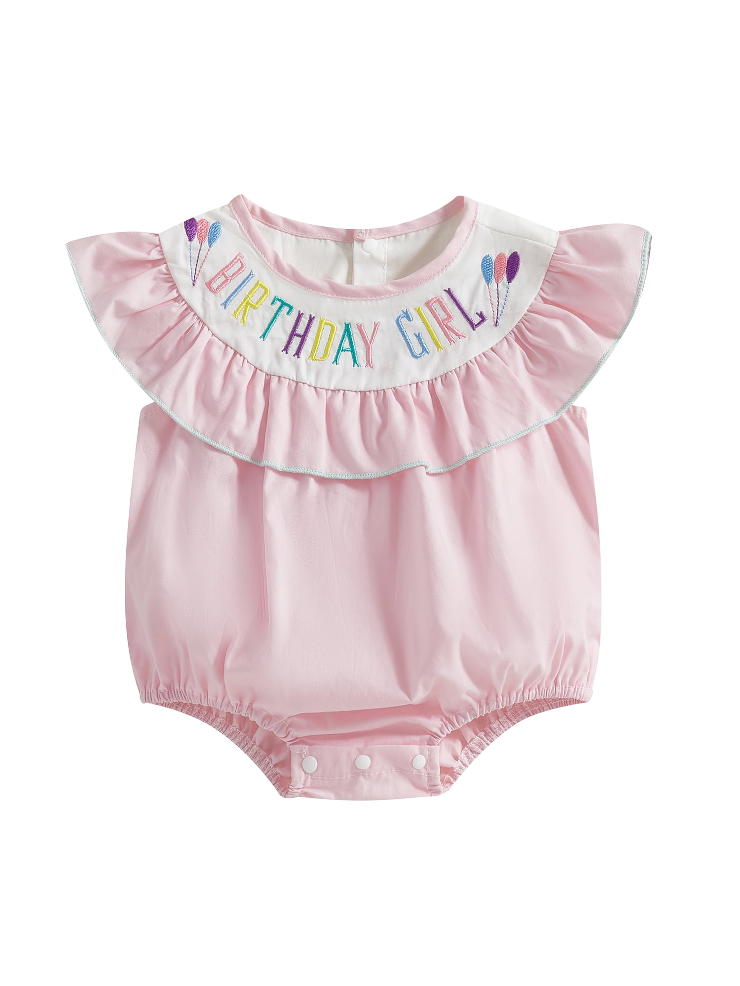 aturustex Toddler Baby Girls Birthday Bubble Rompers 0 3M 6M 12M 18M ...